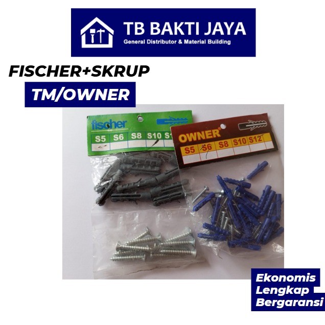 Jual Fischer Sekrup Baut / Fischer + Skrup / Fischer Skrup Beton ...
