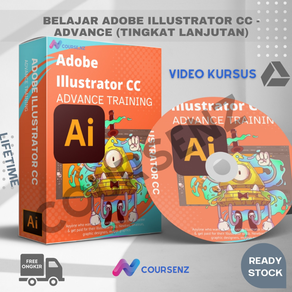 Jual Tutorial Adobe Illustrator Cc Pelatihan Tingkat Mahir Advance