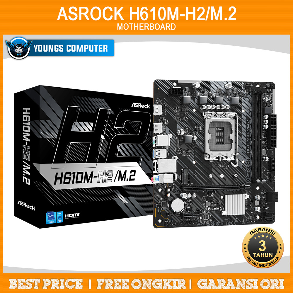 Jual ASROCK H610M-H2/M.2 | MOTHERBOARD INTEL H610 LGA1700 DDR4 Micro ...