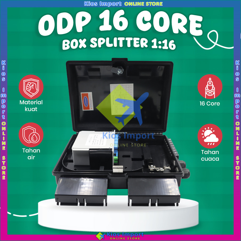 Jual ODP 16 Core Model PLC 1/16 ODP Kosongan Optical Distribution Point ...