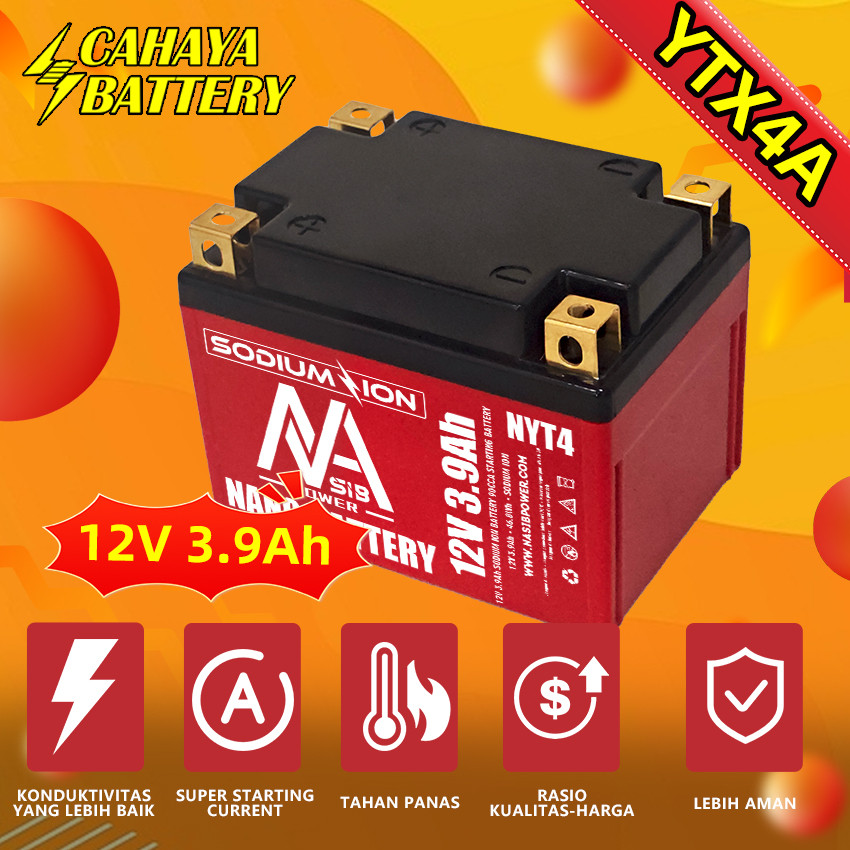 Jual Aki Motor Nano Battery Sodium Ion / Aki Motor Sodium Ion 12V / Aki ...