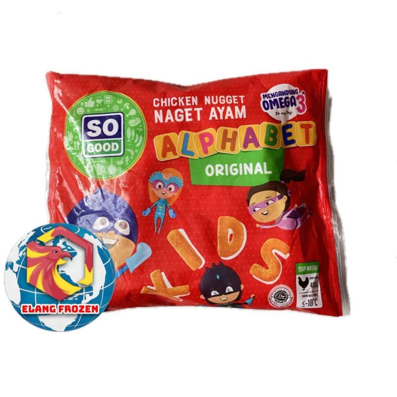 Jual So Good Chicken Nugget Alphabet 400gr | Shopee Indonesia