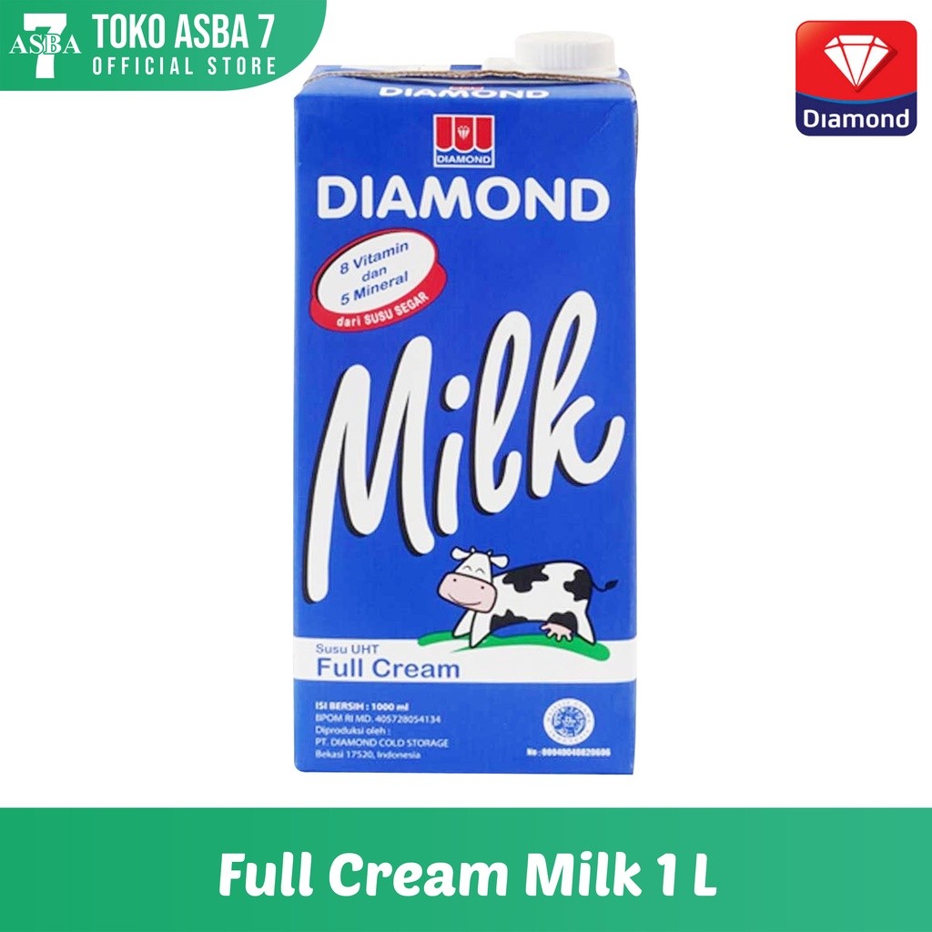 Jual DIAMOND MILK UHT FULL CREAM 1000ML | Shopee Indonesia