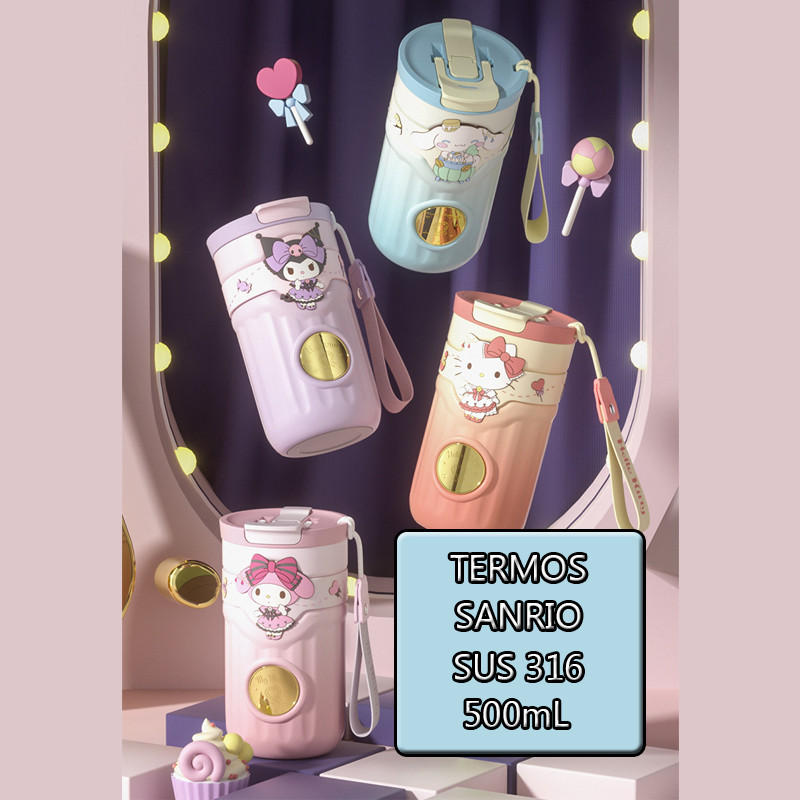 Jual Botol Minum Termos Tumbler ORI SANRIO Karakter Gradient Dopamine Sanrio Anak 316 304 ...
