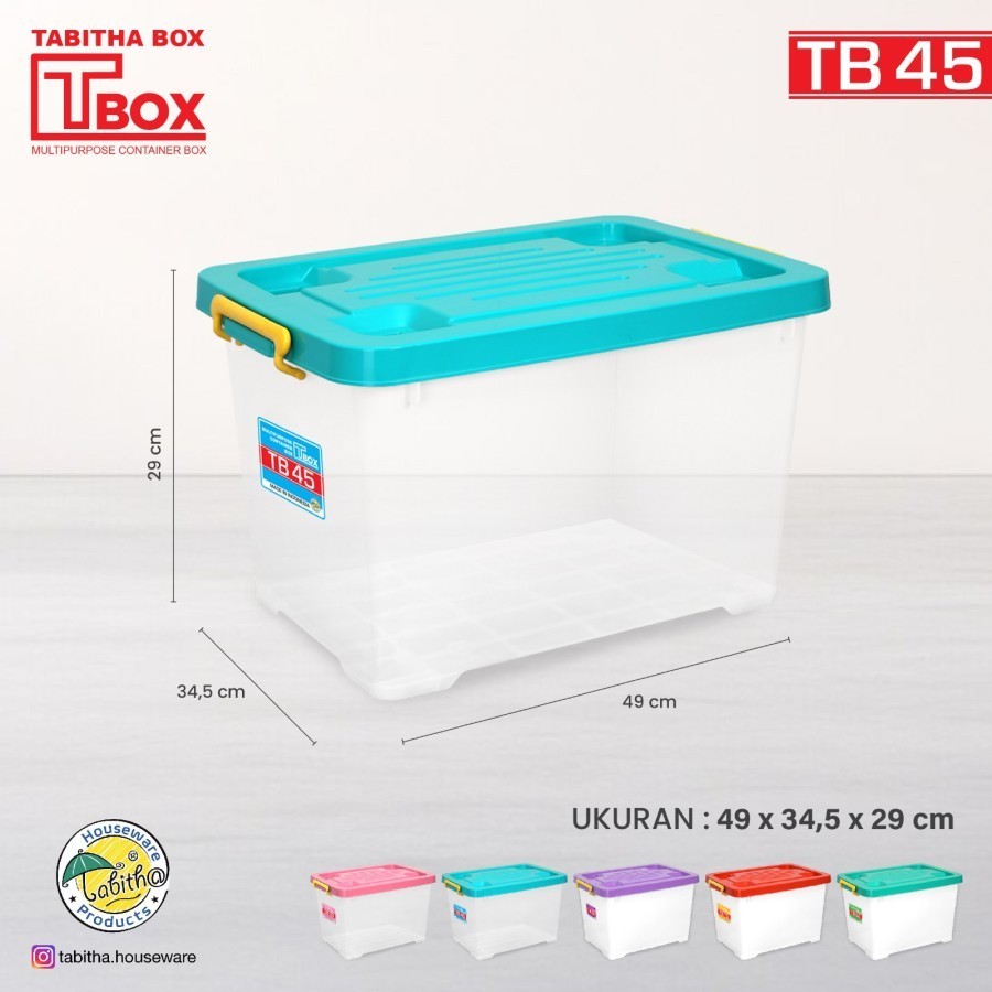 Jual BOX CONTAINER THABITA UK.45L / Container Box CB 45 Liter TABITHA ...