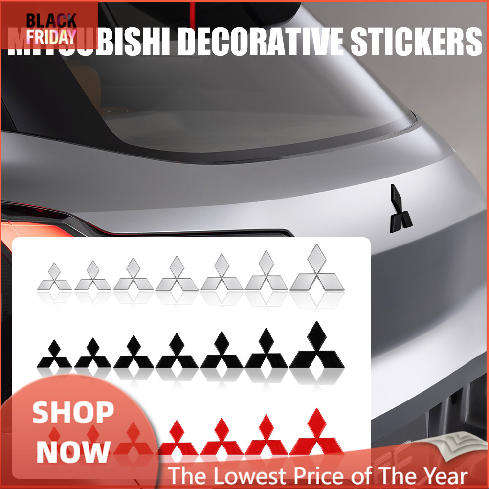 Jual Car Front Grill Emblem Rear Trunk Badge Sticker For Mitsubishi ...