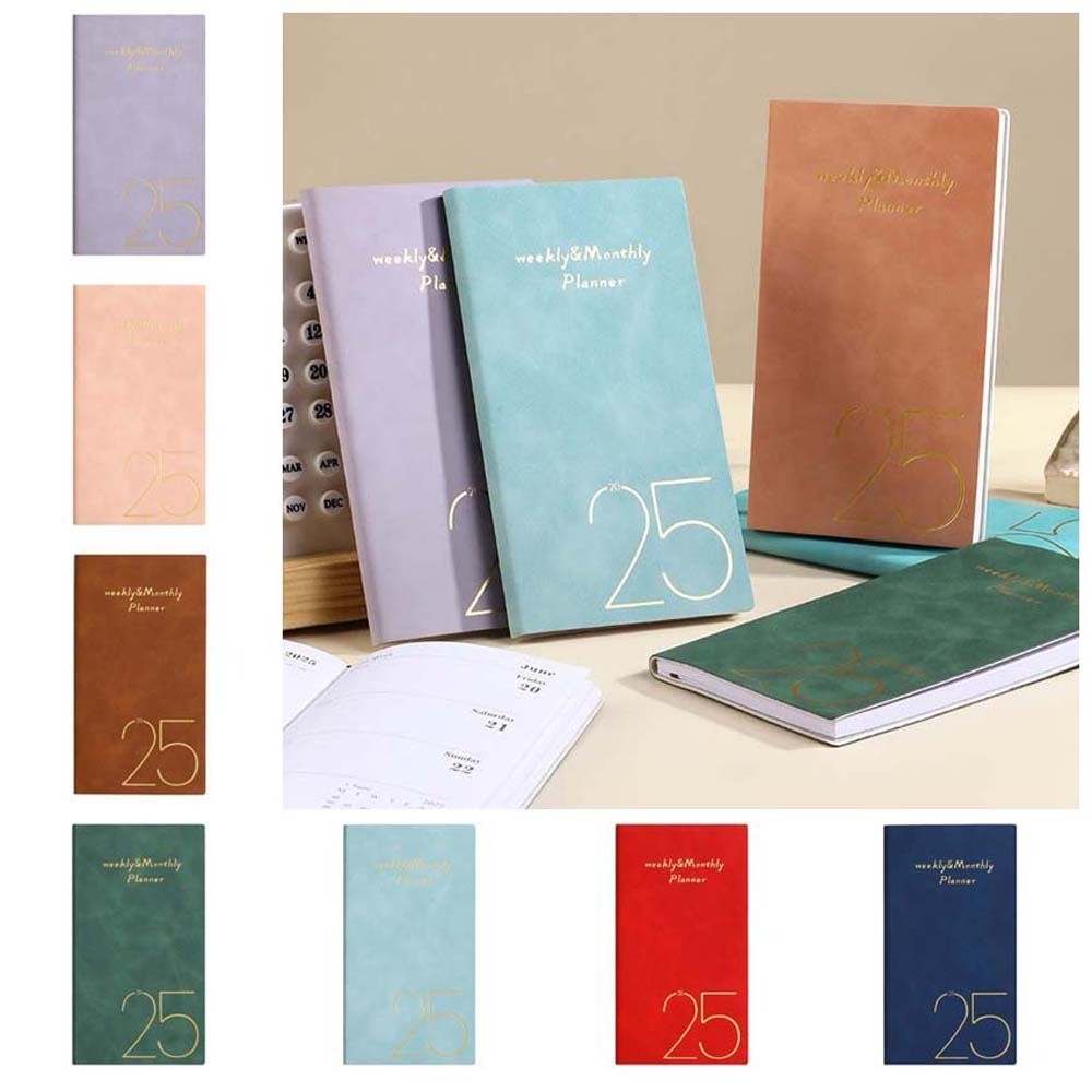 Jual Solid Color 2025 Planner Notebook 365 Days Time Organizer A6 ...