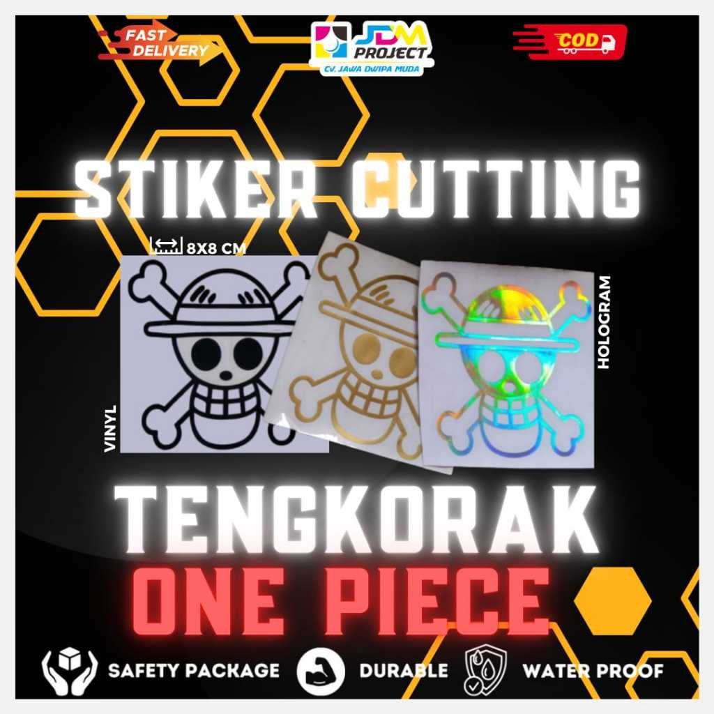 Jual Cetak Kilat - STICKER LOGO ONE PIECE MOTOR MOBIL LAPTOP CUTTING ...