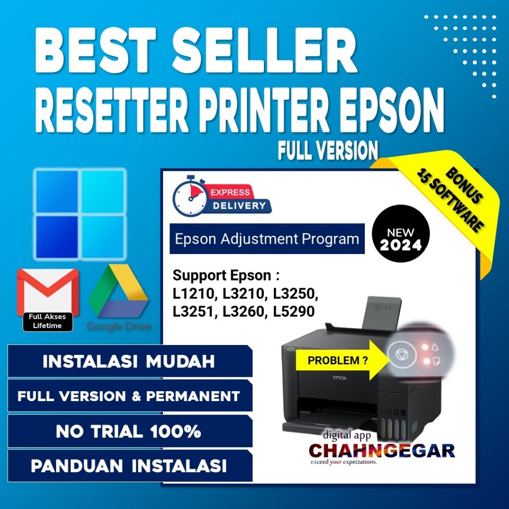Jual Resetter Epson L1210,L3210,L3250,L3251,L3260,L5290 Full Aplikasi ...