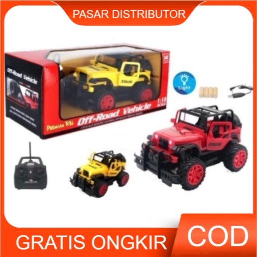 Jual Mainan Anak Remote Control RC JEEP OFF ROAD Vehicle Series Scale 1:18 Mainan Anak Mainan ...