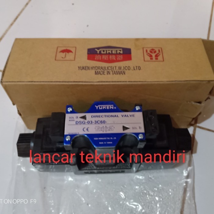 Jual SOLENOID VALVE HYDRAULIC DSG-03-3C60-A220-50 YUKEN | Shopee Indonesia