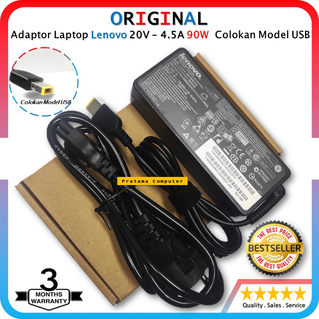 Jual ORIGINAL Charger/Adaptor Laptop Lenovo Thinkpad X240 X250 X260 ...