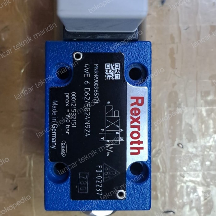 Jual solenoid valve hydraulic 4WE 6 D62/EG24N9K4 REXROTH | Shopee Indonesia