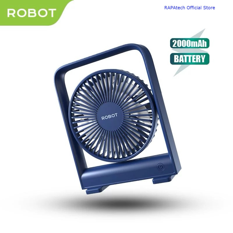 Jual Robot RT-BF14B Kipas Meja Portabel Ultra Thin Fan 2000mAh Original ...