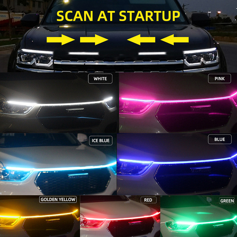 Jual Lampu Led Mobil Strip Untuk Kap Mobil Fleksibel Daytime Running ...