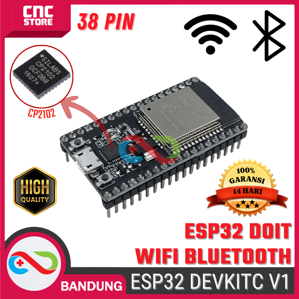 Jual Esp32 Esp 32 Doit Wifi Bluetooth Iot Esp 32s Development Board 38 Pin Shopee Indonesia