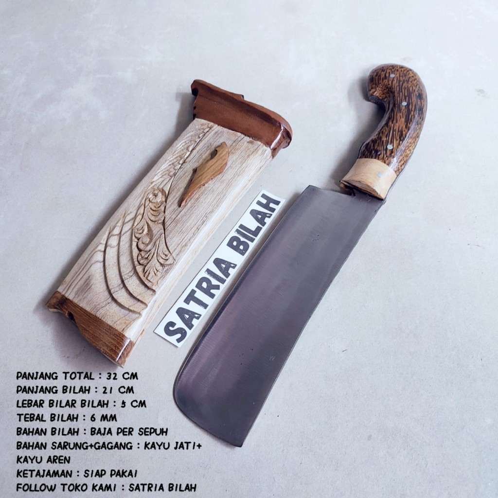 Jual GOLOK CACAH CHOPPER DAGING TULANG Hewan KAYU RASAMALA FULL TANK ...