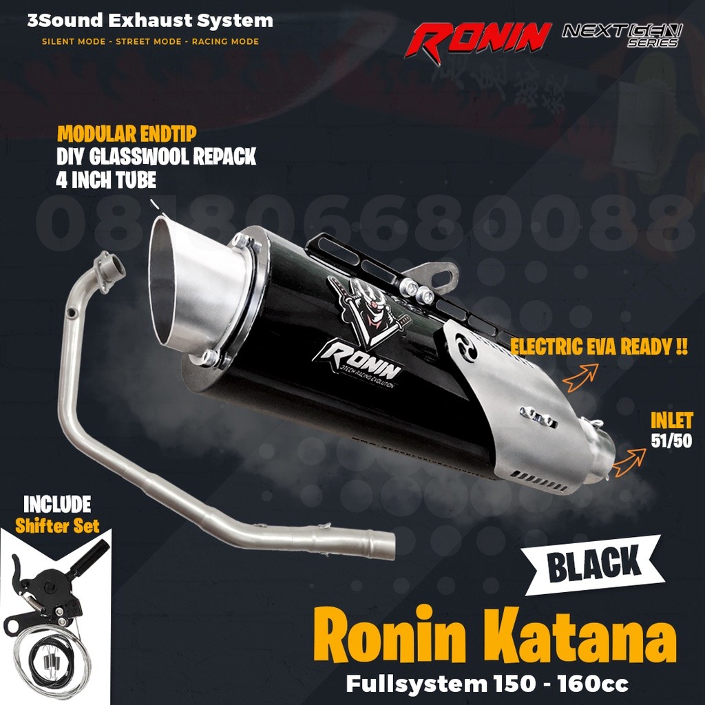 Jual Knalpot 3 Suara 3tech Ronin Katana NextGen Series motor SPORT ...