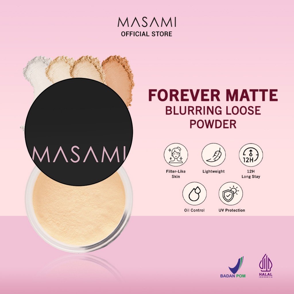Jual Masami Forever Matte Blurring Loose Powder Bedak Tabur BPOM ...