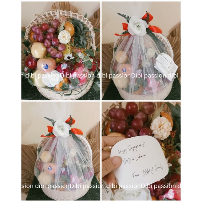 Jual HAMPERS PARCEL BUAH HANTARAN PERNIKAHAN MURAH CANTIK FREE KARTU ...