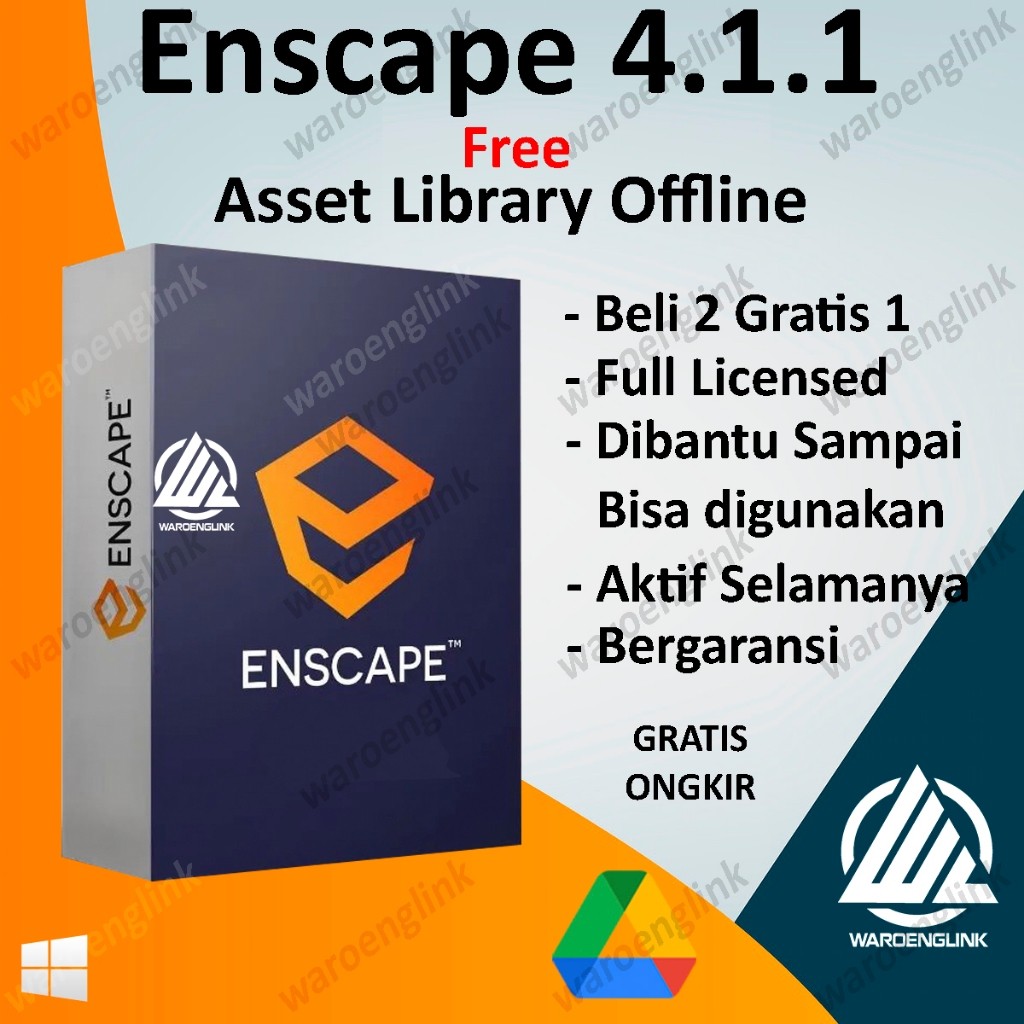 Jual Enscape 3D v4.1.1 free Asset Library Offline 2024 terbaru full version | Shopee Indonesia