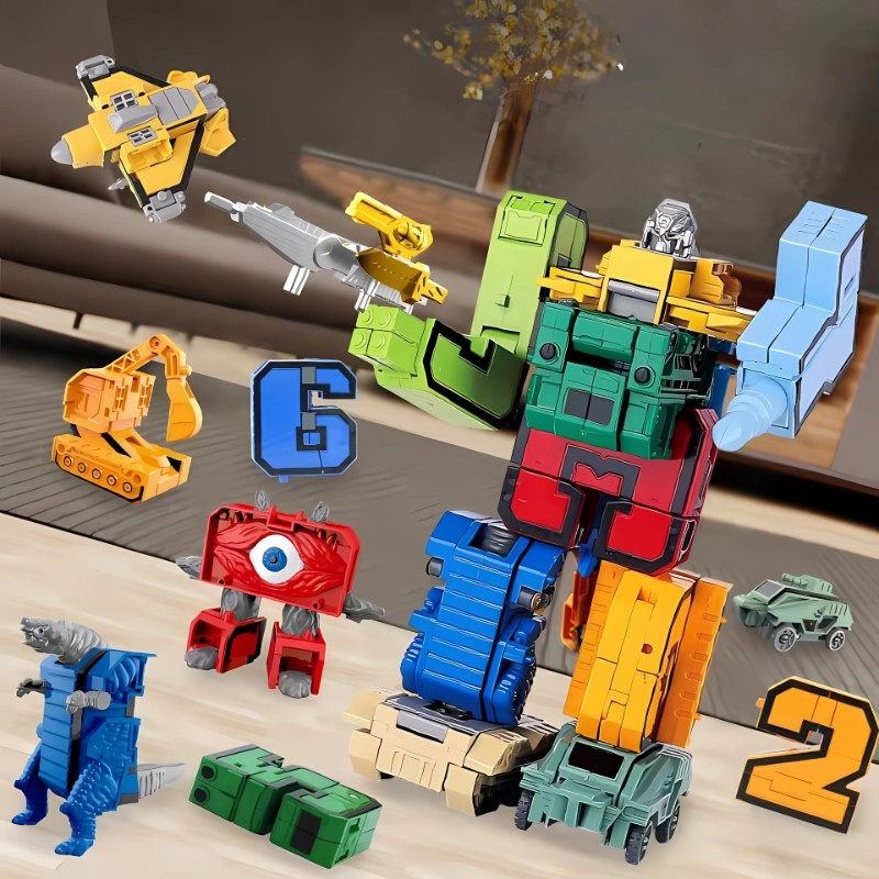 Jual Toy Studio Mainan Edukasi Anak Mech Man Robot Angka Berubah ...