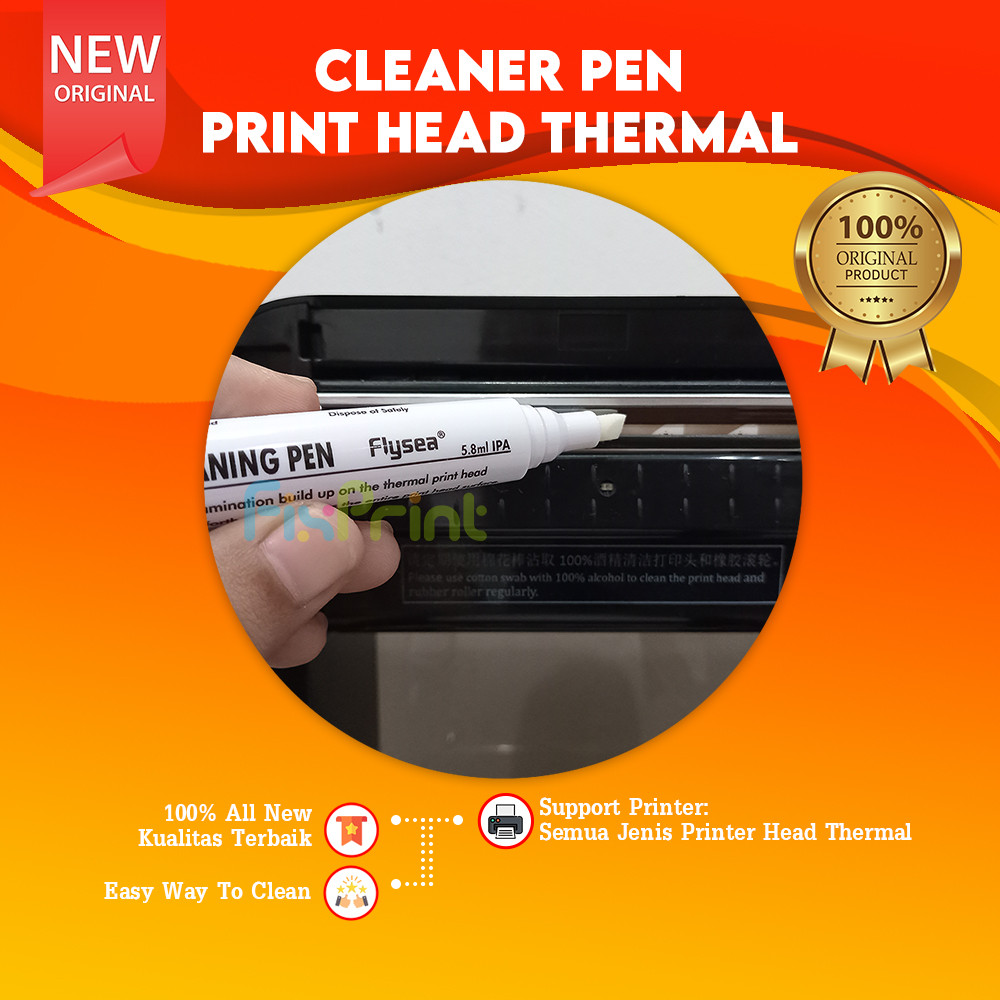 Jual Cleaner Pen Printhead Thermal Spidol Pembersih Print Head Printer ...