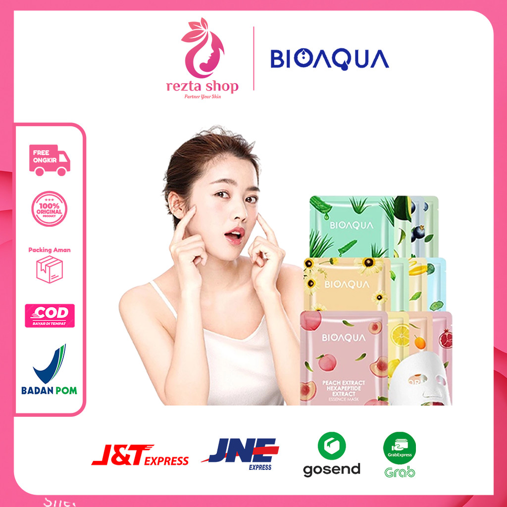 Jual BIOAQUA Sheet Mask 10X The Effect Masker Wajah Whitening / Anti-Aging / Repair ...