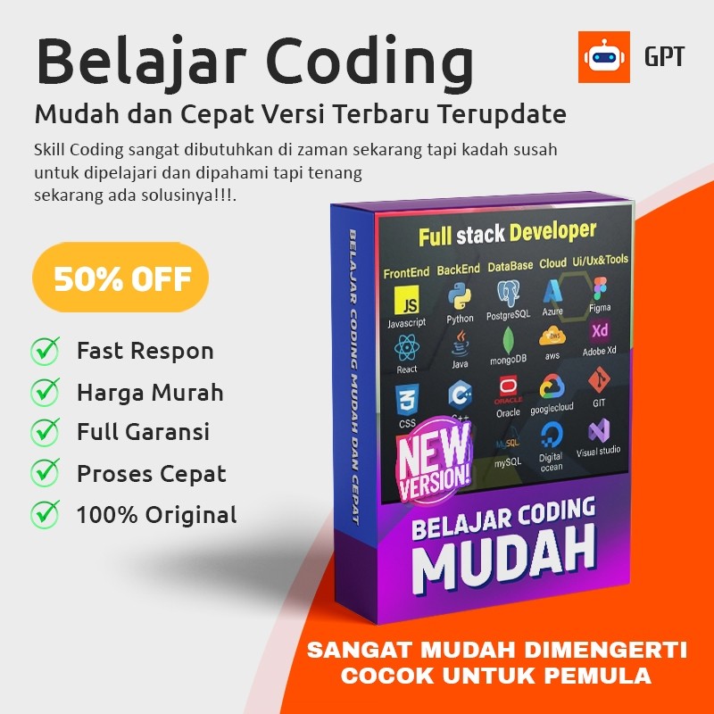 Jual Belajar Coding dengan Mudah dan Cepat: Panduan Praktis untuk ...
