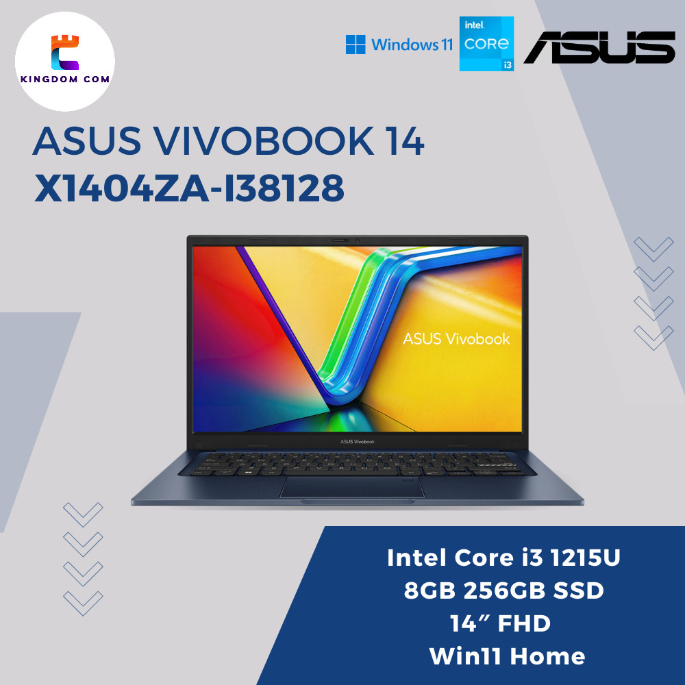 Jual ASUS VivoBook 14 X1404ZA-I38128 Core i3-1215U 8GB 256SSD 14" FHD ...