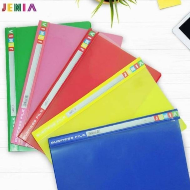 Jual Business File Jenia F4 / Map Plastik Acco Kantong Folio - 1 pack ...