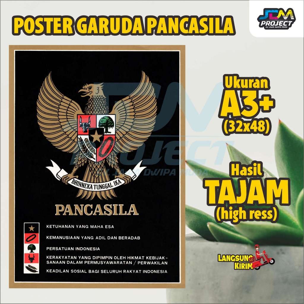 Jual Cetak Kilat - - Poster Garuda Pancasila - Poster Edukasi Anak ...