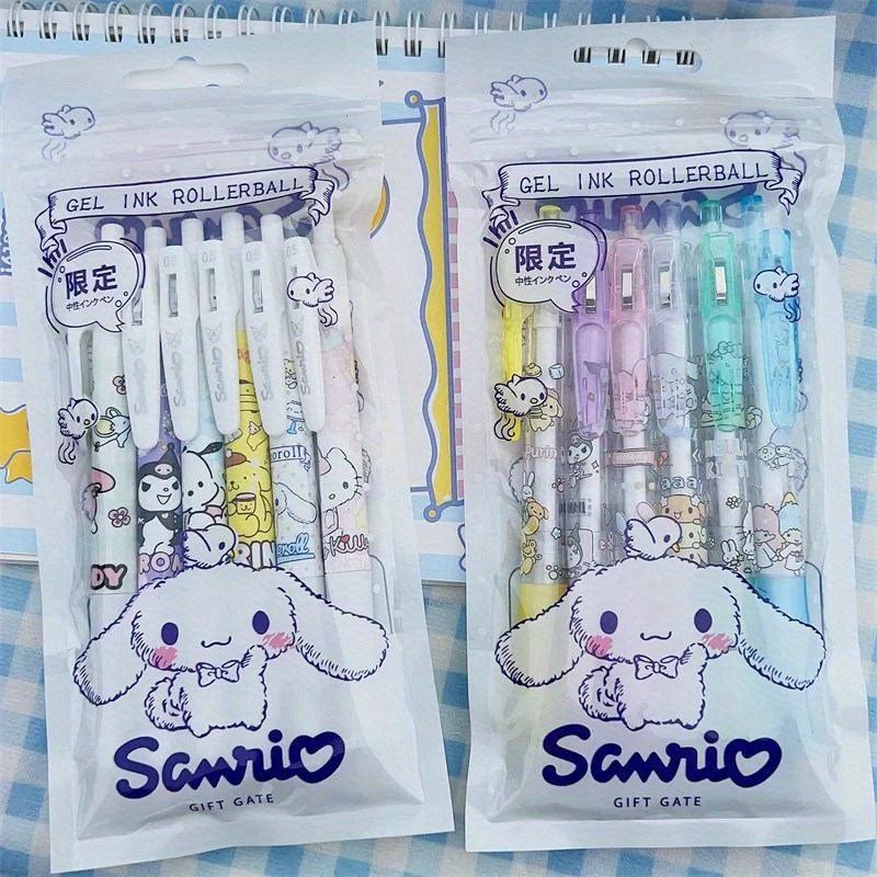 Jual 6pcs/Set Kawaii Sanrio Cinnamoroll 0.5mm Gel Pens Set Cute Hello ...