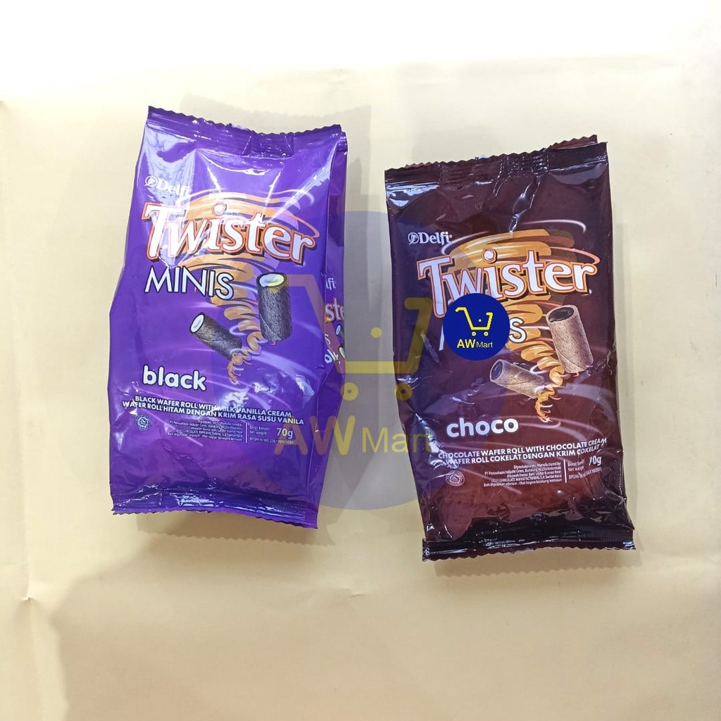 Jual TWISTER MINIS 70 GRAM - WAFER ROLL TWISTER CHOCO VANILLA 70GRAM ...