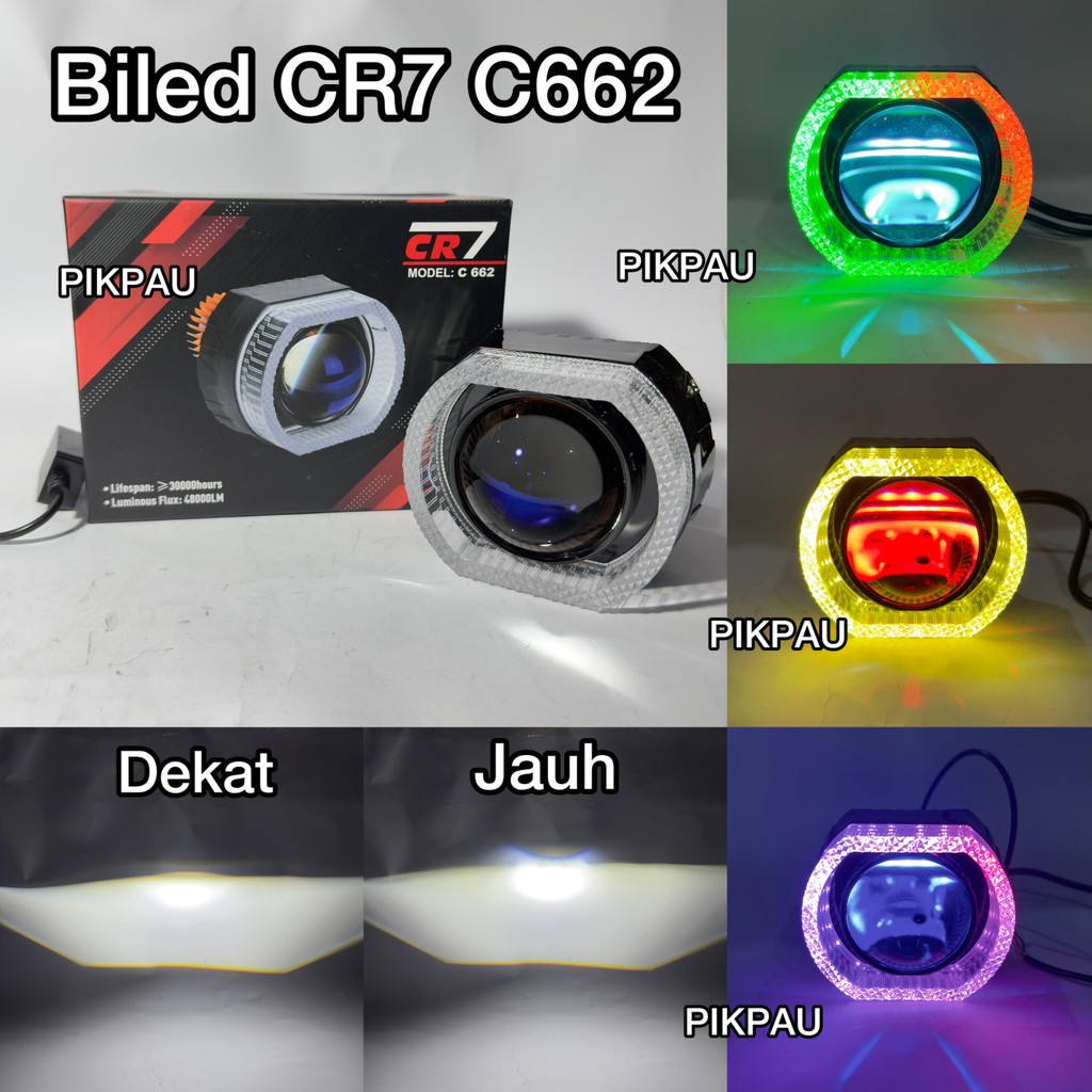 Jual Lampu Utama Biled CR7 C662 Original Shroud RGB App Plus Devil Eye ...