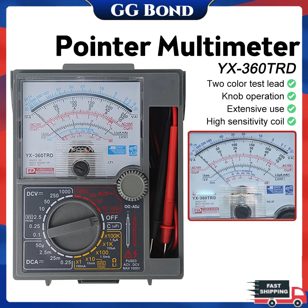 Jual 【COD】YX-360TRD Multimeter Multitester Analog Meter Fuse Diode ...
