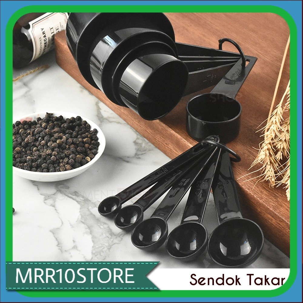 Jual 1 Set Sendok Takaran Bumbu Memasak Ukuran Gram ML Spoon Tea ...