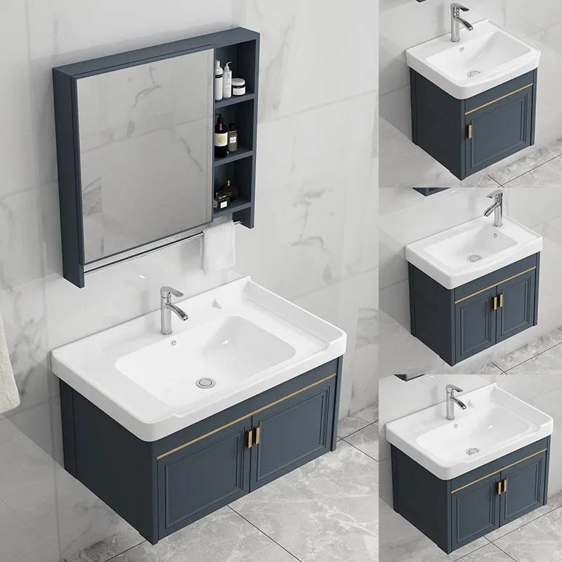 Jual Minimalist Bathroom Vanity Cabinets Wall Washbasin Mirror Modern ...