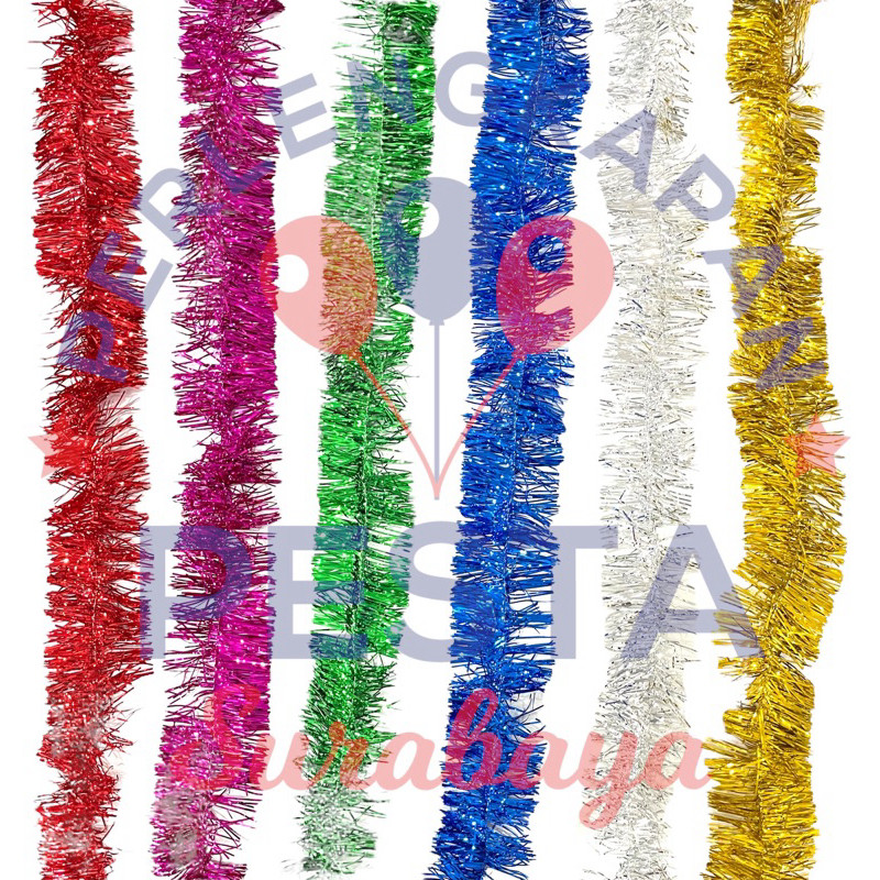 Jual Slinger Tinsel Besar Lebar 9Cm Panjang 2m (1pcs) | Shopee Indonesia