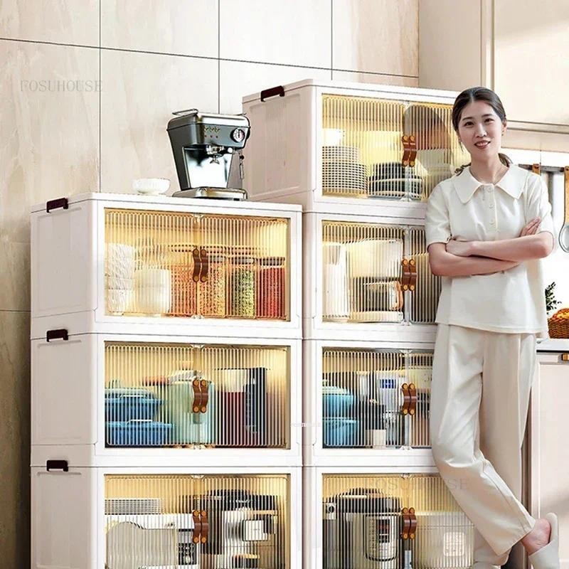 Jual Nordic Plastic Kitchen Cabinets Home Furniture Multifunction ...