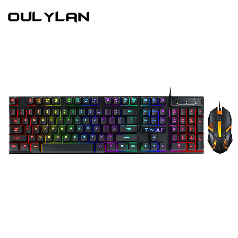 Jual T Wolf Thunder Wolf Tf200 Gaming Keyboard Spanish Russian Usb Suspended Wired Backlight