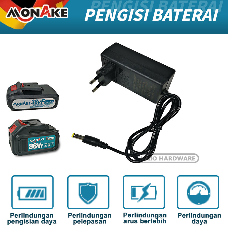 Jual German Tools Charger bor cordless Baterai 21v 36v 48v 88v volt ...