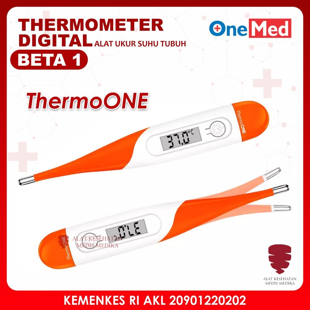 Jual Thermometer Digital Onemed ThermoOne Beta1 Termometer Elastis Alat ...