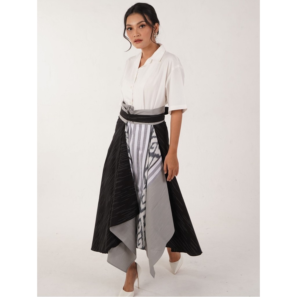 Jual MARGARIA BATIK - Rok Lilit Batik Tenun Lurik Modern Wanita - Rona ...