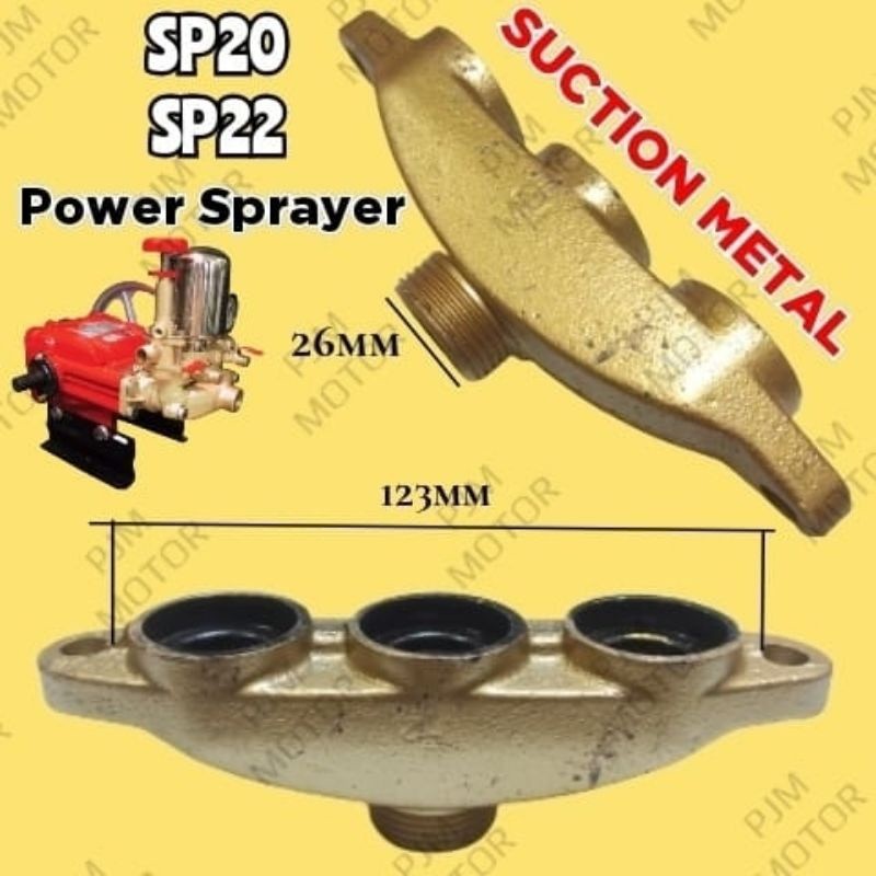 Jual 22cc suction metal Rumah selang isap hisap mesin power sprayer pompa steam stim doorsmeer ...