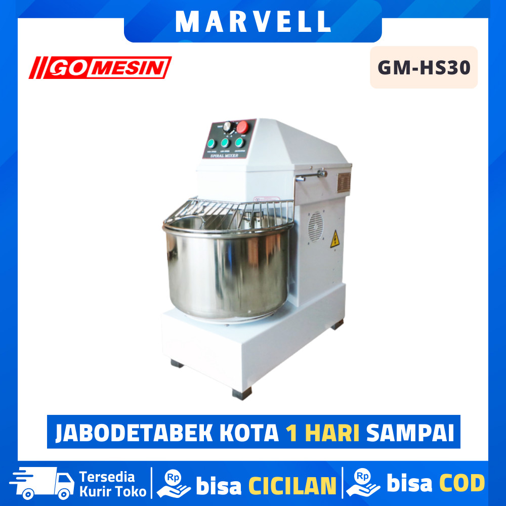 Jual Spiral Mixer 30 Liter Gomesin GM-HS30 Mixer Roti 30 Liter | Shopee ...