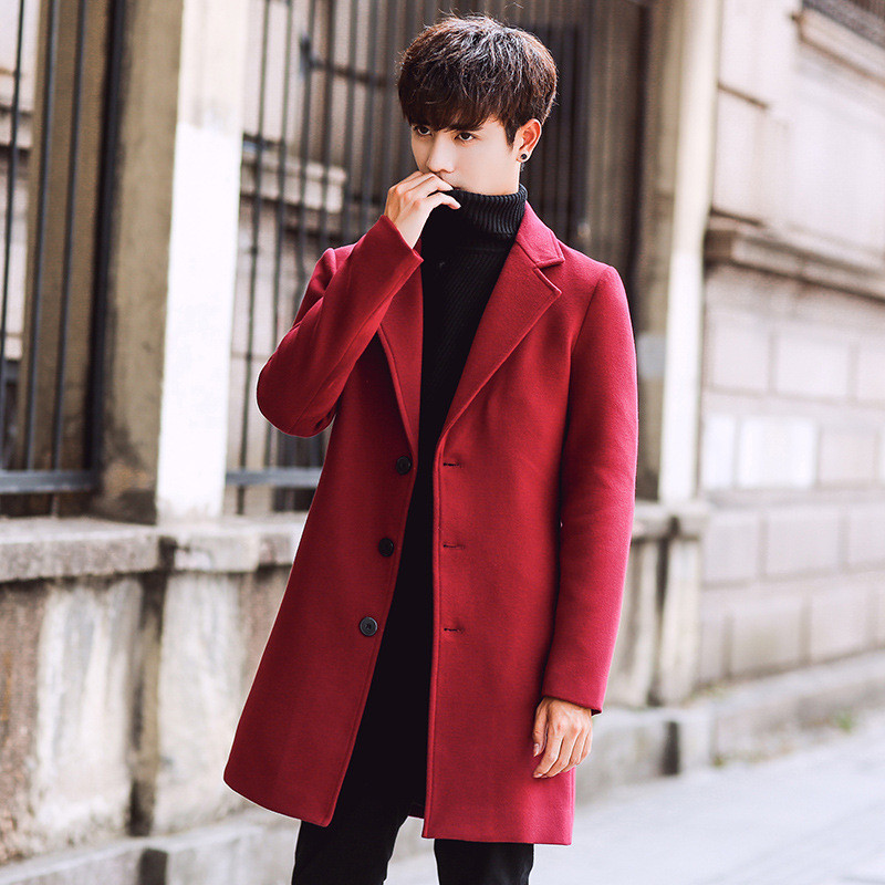 Jual Long Coat Blazer Pria Slim-Pit Korea Style / Winter Coat Pria ...