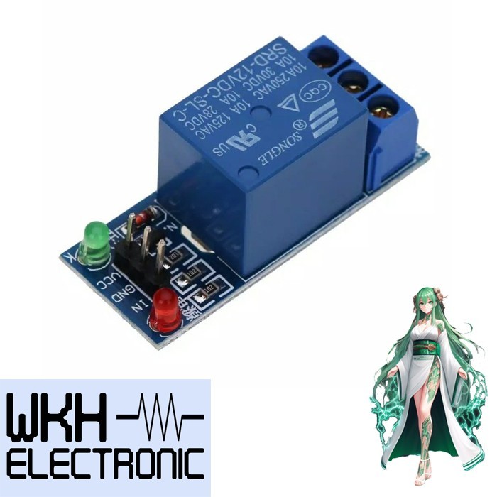 Jual PART TOOLS Relay 12v 1 Channel Module Arduino Raspberry Pi 1Ch ...