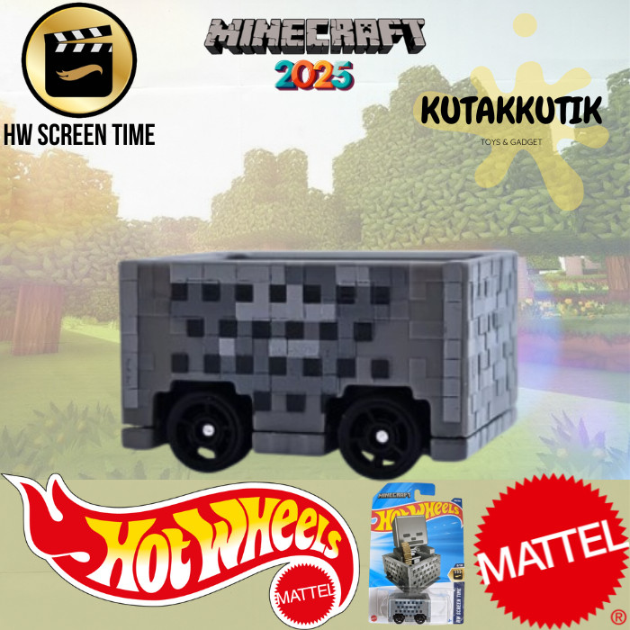 Jual Hot Wheels Mobil Minecart Abu Minecraft Lot G 2025 HW Screen Time ...