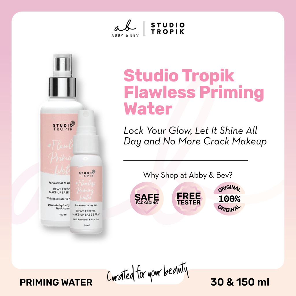 Jual AB - Studio Tropik Flawless Priming Water [30ml&150ml]/ Spray Makeup Primer Wajah Setting ...